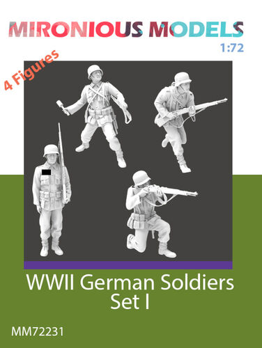 NEW! Mironious Models 72231 German WWII Soldiers Set I (4 Figures)