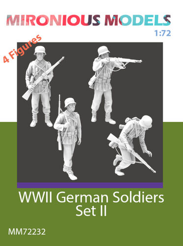 NEW! Mironious Models 72232 German WWII Soldiers Set II (4 Figures)