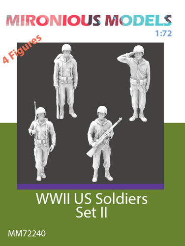 NEW! Mironious Models 72240 US WWII Soldiers Set II (4 Figures)