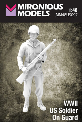 NEW! Mironious Models 48US097 US WWII Soldier on Guard (1 Figure)