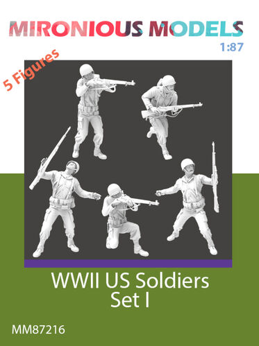 NEW! Mironious Models 87216 US WWII Soldiers Set I (5 Figures)