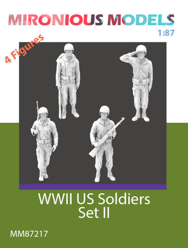 NEW! Mironious Models 87217 US WWII Soldiers Set II (4 Figures)