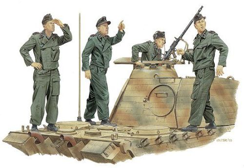 Dragon 6191 Achtung-Jabo Panzer Crew (France 1944)