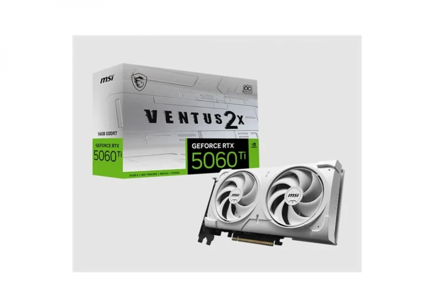 VGA MSI RTX 5060Ti 16G VENTUS 2X OC WH P