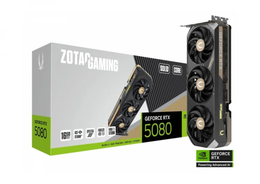 SVGA Zotac GAMING GeForce RTX 5080 SOLID Core, ZT-B50800D2-10P