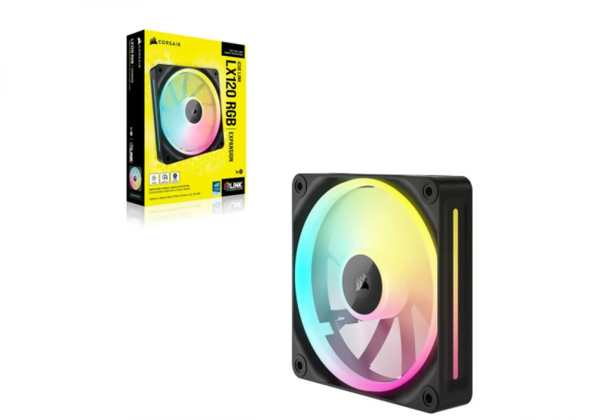 Ventilator Corsair iCUE LINK LX120-R RGB 120mm PWM Reverse Fan, CO-9051049-WW