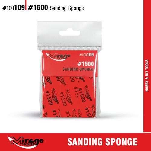 Mirage-Hobby 100109 Sanding Sponge #1500 (6 pcs)