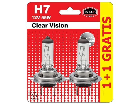 Praxis Sijalica halogena H7 12V-55VV 1+1 GRATIS