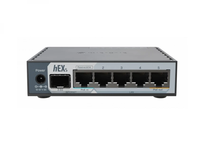MikroTik E60iUGS hEX S ruter sa 5 x GB LAN/1 x WAN/2.5GbE SFP + USB3.0