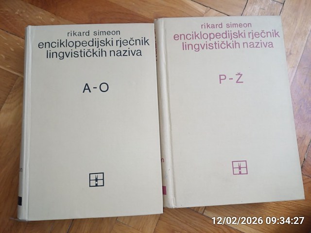 SIMEON, ENCIKLOPEDIJSKI RJEČNIK LINGVISTIČKIH NAZIVA 1-
