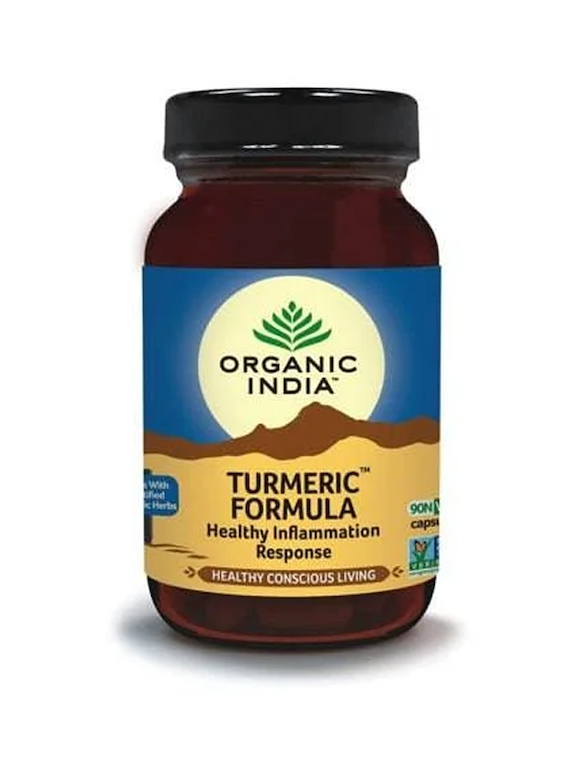 Tumeric Formula, Organic India, 90 kapsula