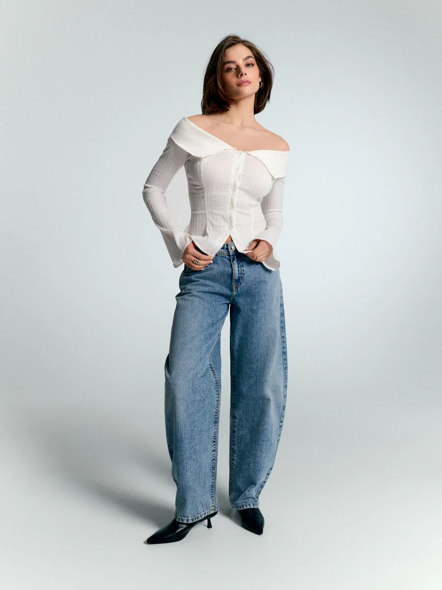 Baggy fit farmerke