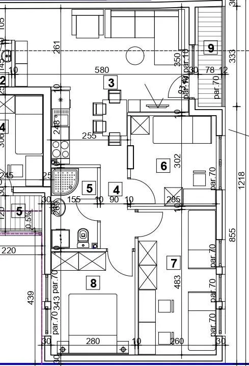 Prodaja, dvosoban stan, 78m², Zemun Meandri, Zemun Sve Podlokacije