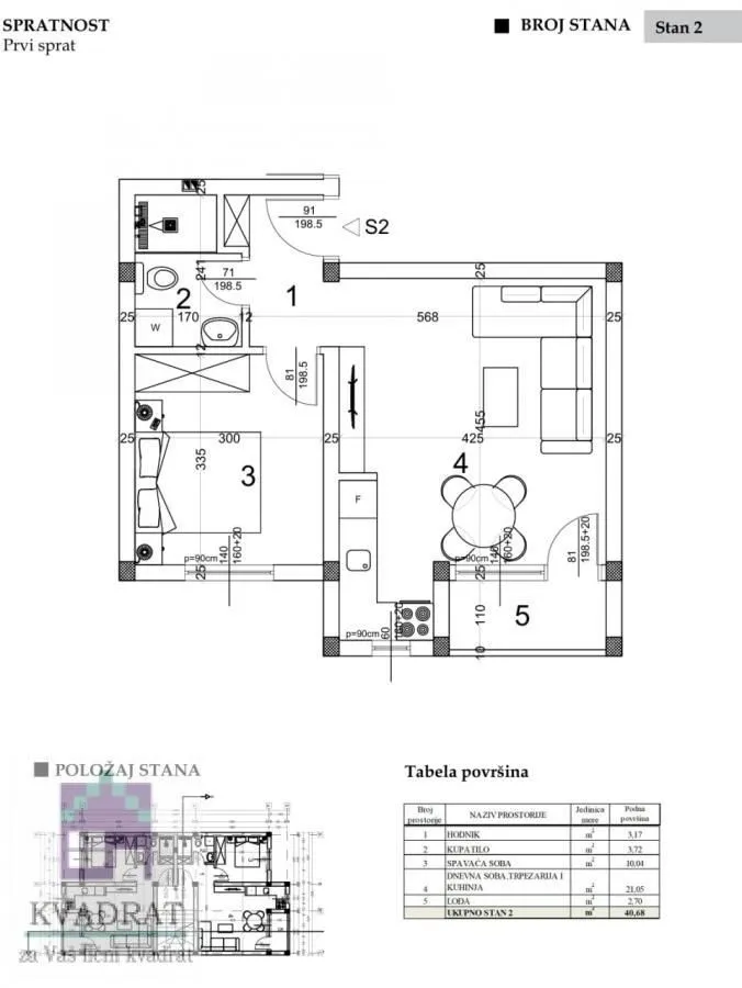 Prodaja, stan, 40m², Veternik, Novi Sad Sve Podlokacije