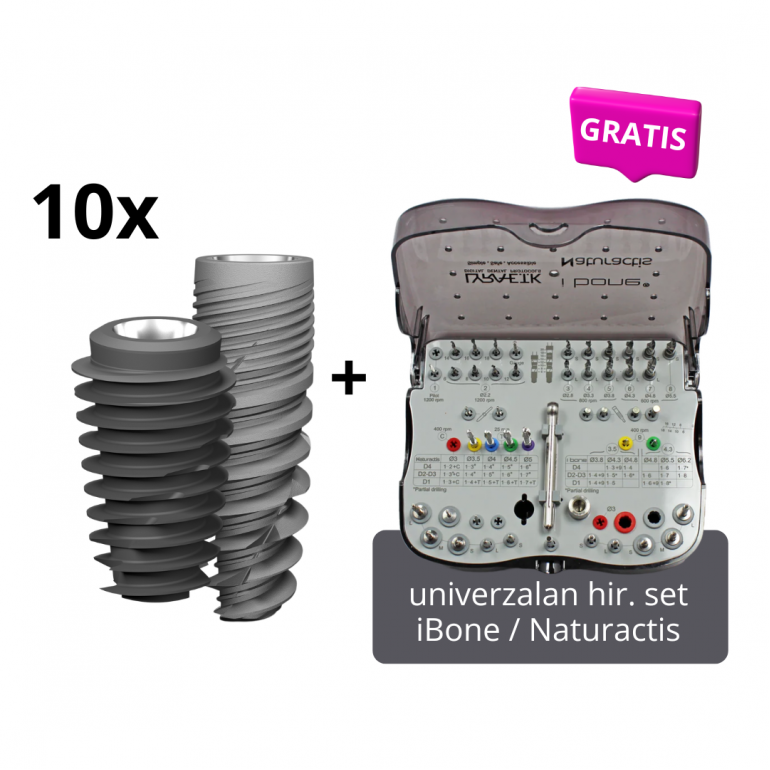 ETK IMPLANTAT X10 + GRATIS UNIVERZALNI HIRURŠKI SET