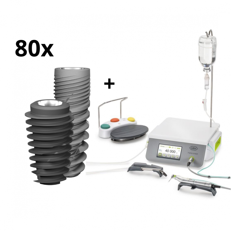 ETK IMPLANTAT X80 + KOLENJAK WS-75LG + GRATIS W&H IMPLANT MED FIZIODISPENZER SI-1023