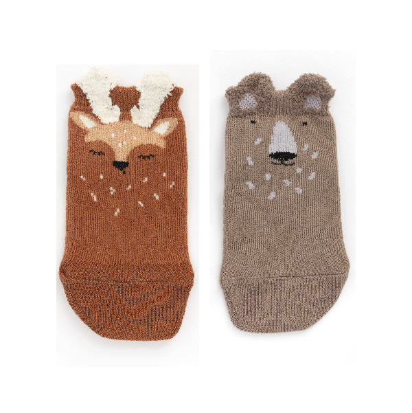 Attipas protivklizne čarapice Deer & Bear (2 para)