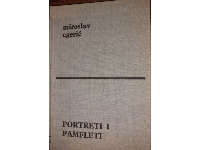 Portreti i panfleti Miroslav Ergic
