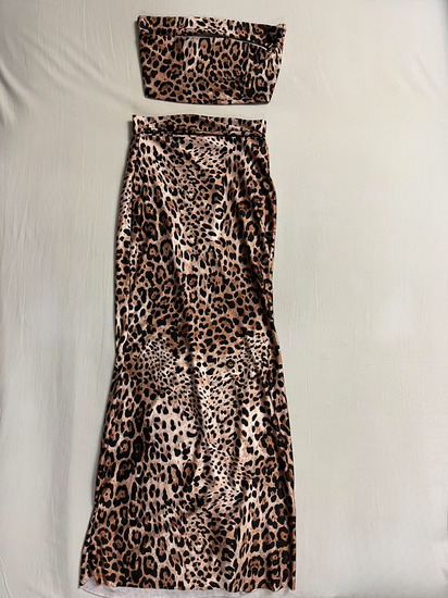 Leopard print komplet