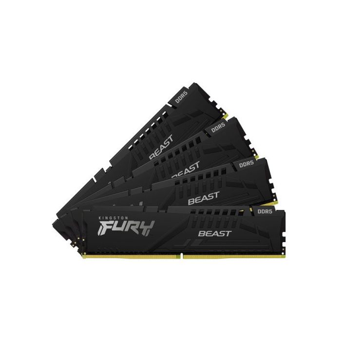RAM DIMM DDR5 128GB (4x32) 5600MHz Kingston Fury Beast KF556C40BBK4-128