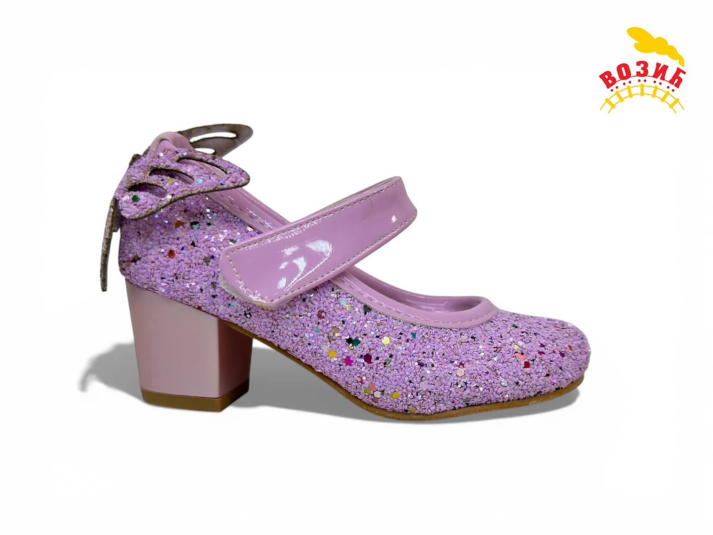 SF lila buttlerfly heels