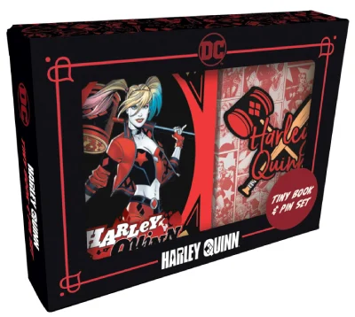 DC Comics: Harley Quinn Tiny Book and Pin Set