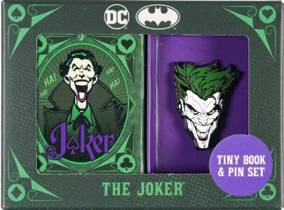 DC Comics: The Joker Tiny Book and Pin Set