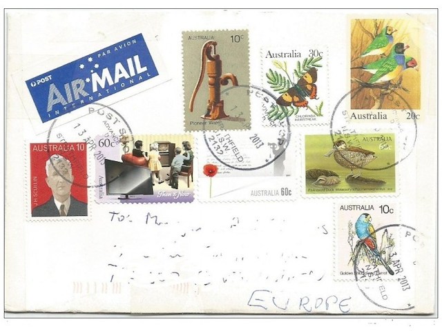 jp AUSTRALIA 2013. AIR MAIL PAR AVION