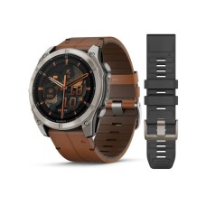 GARMIN Fenix 8 51, AMOLED, Sapphire, Chestnut Leather (010-02905-40)