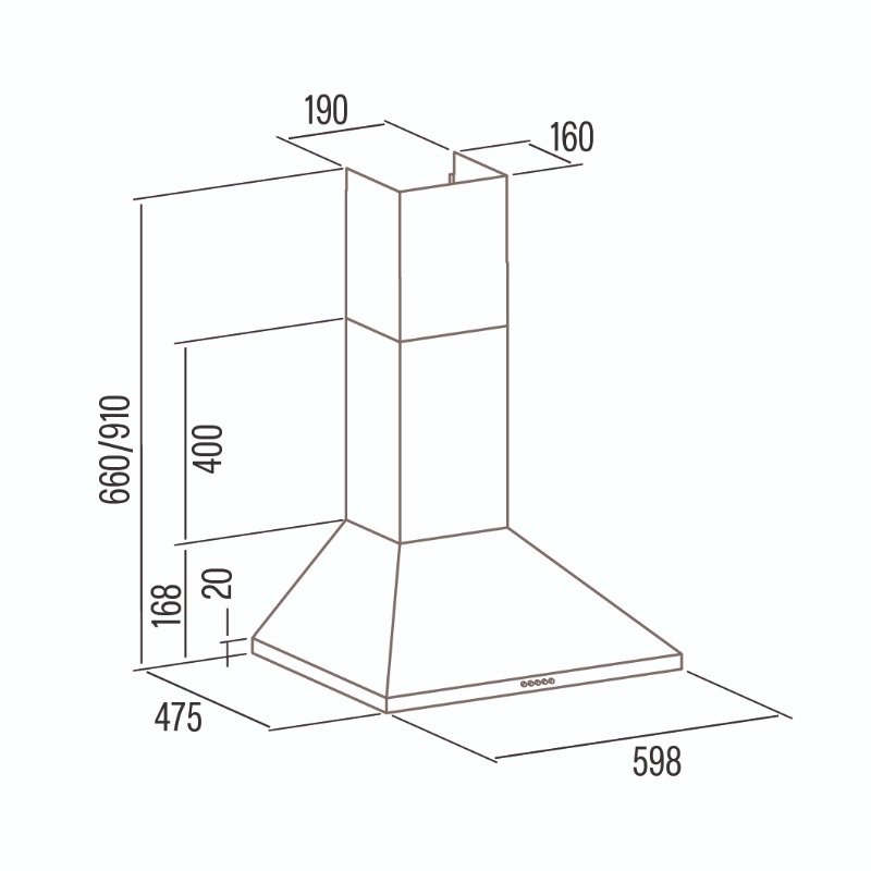 Cata kaminski aspirator VK 6000 X