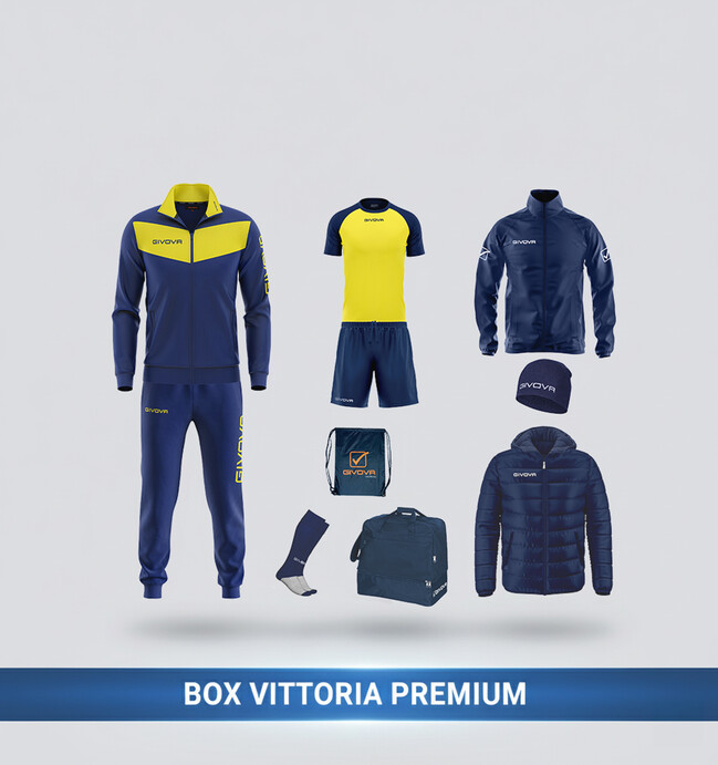 BOX VITTORIA PREMIUM tamno plava-žuta XL