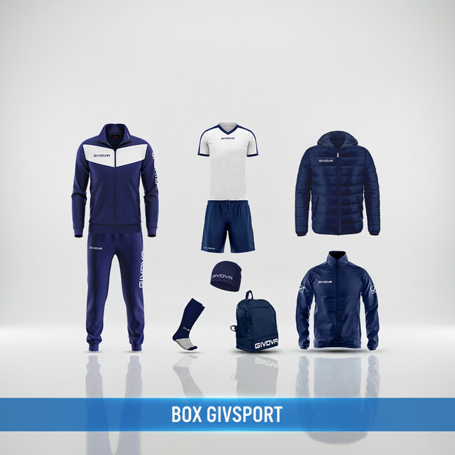 BOX GIVSPORT bela-tamno plava XS (146–155)