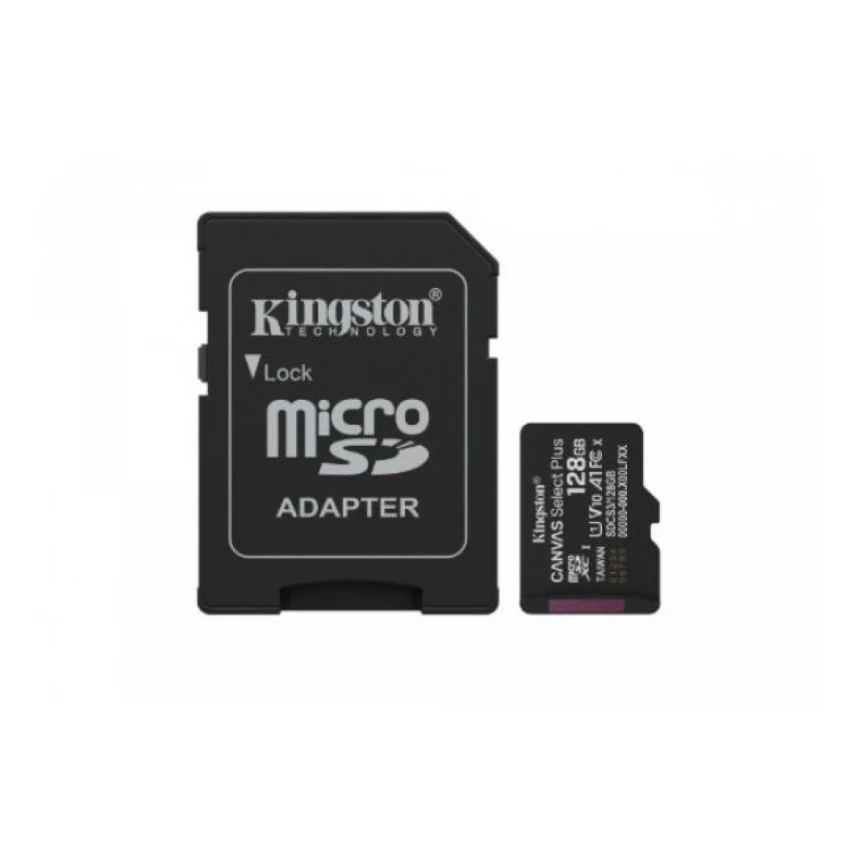 Micro SD Kingston 128GB Canvas Select Plus SDCS3/128GB + adapter