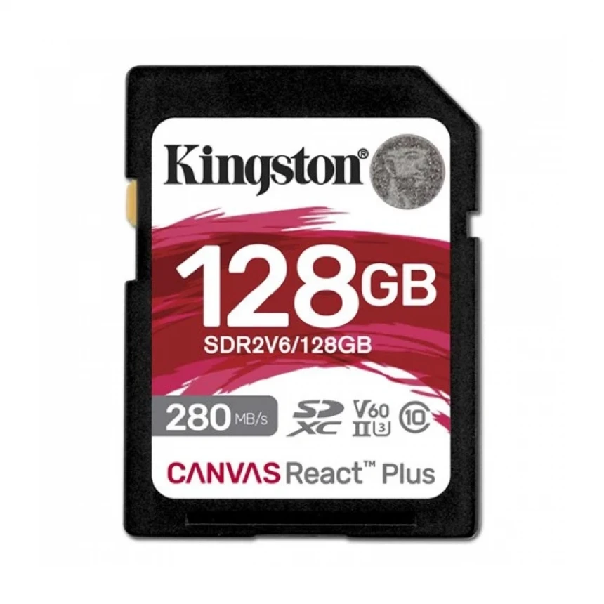 SD Card 128GB Kingston SDR2V6/128GB class 10 HD/2K/4K 280Mbs/100MBs