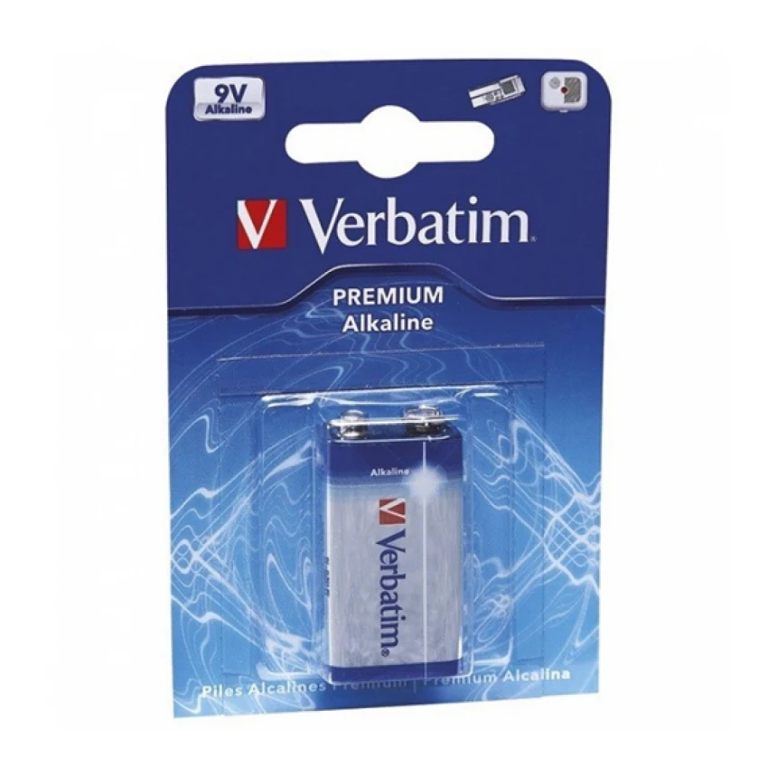 BATERIJA 9V VERBATIM ALKALINA 49924
