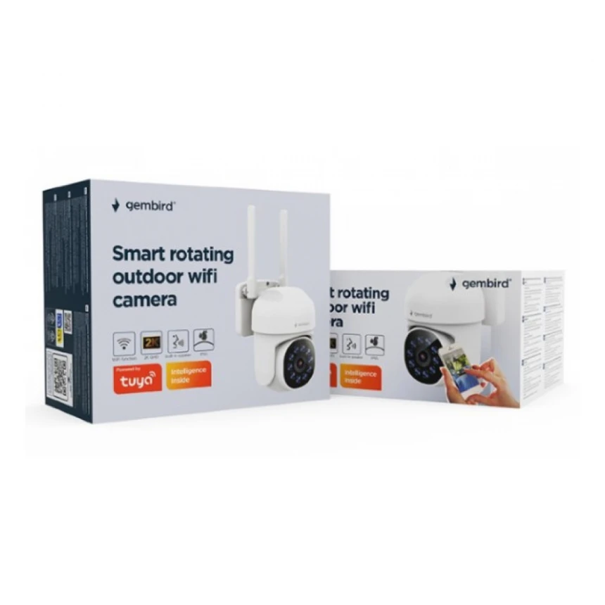 TSL-ODCAM-WRHD-01 Gembird Smart rotating outdoor wifi camera, 2K QHD TUYA