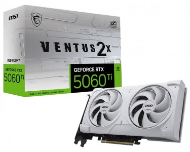 MSI GeForce RTX 5060 Ti 8G VENTUS 2X OC WHITE PLUS