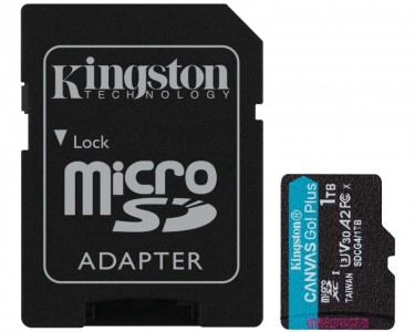 KINGSTON Memorijska kartica U3 V30 microSDXC 1TB Canvas Go Plus 200MB/s A2 + adapter SDCG4/1TB