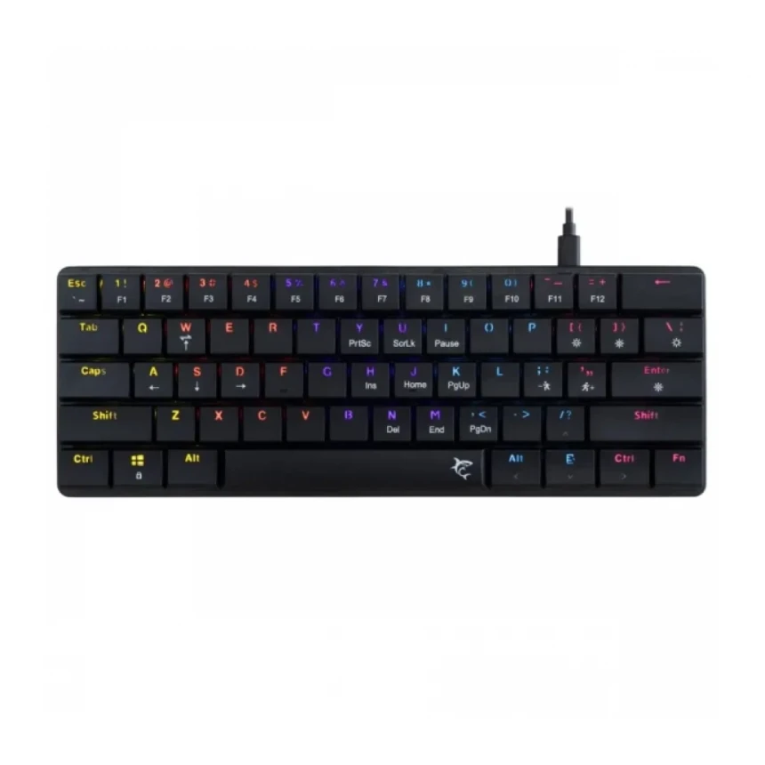 Tastatura White Shark NAGAMAKI 60/Mehanička/Crveni linearni svičevi/RGB/Crna/US