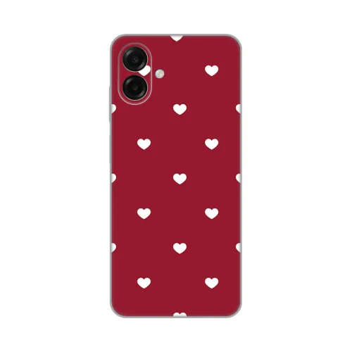 Silikonska futrola - maska print Skin za Samsung A075F Galaxy A07 Burgundy Hearts