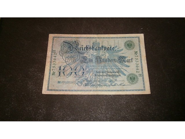 GERMANY 100 MARK 1908 ( 6 )