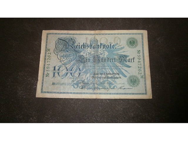 GERMANY 100 MARK 1908 ( 2 )
