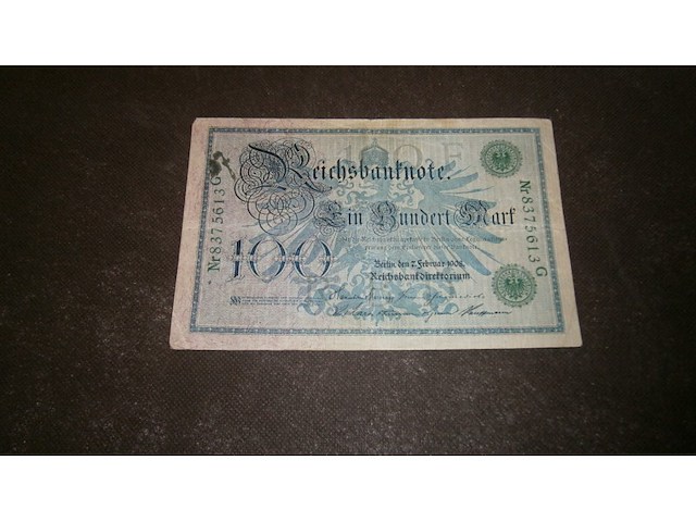 GERMANY 100 MARK 1908
