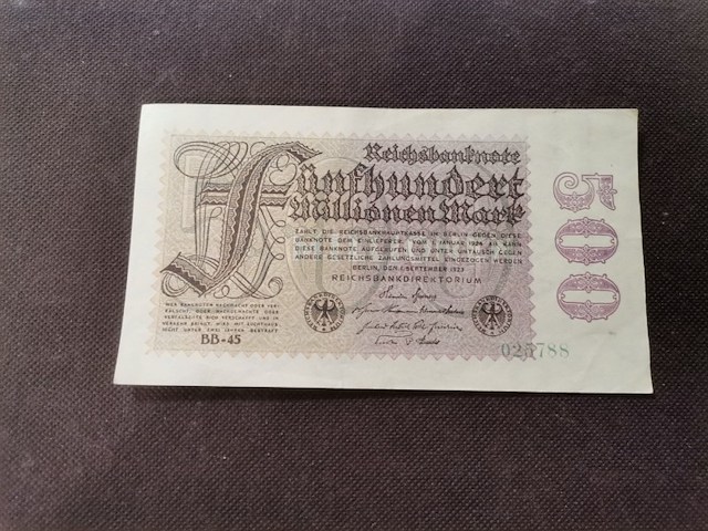 GERMANY 500.000.000 MARK 1923 ( 5 )