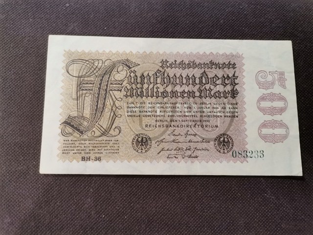 GERMANY 500.000.000 MARK 1923 ( 2 )