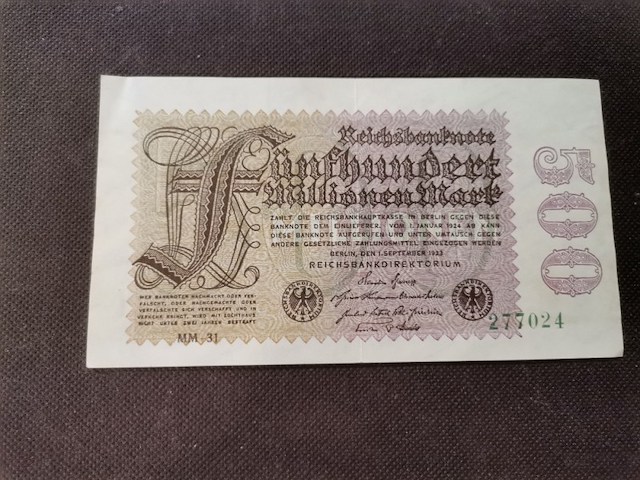 GERMANY 500.000.000 MARK 1923 ( 1 )