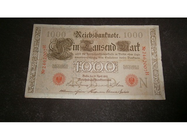 GERMANY 1000 MARK 1910 ( 3 )