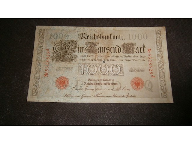 GERMANY 1000 MARK 1910