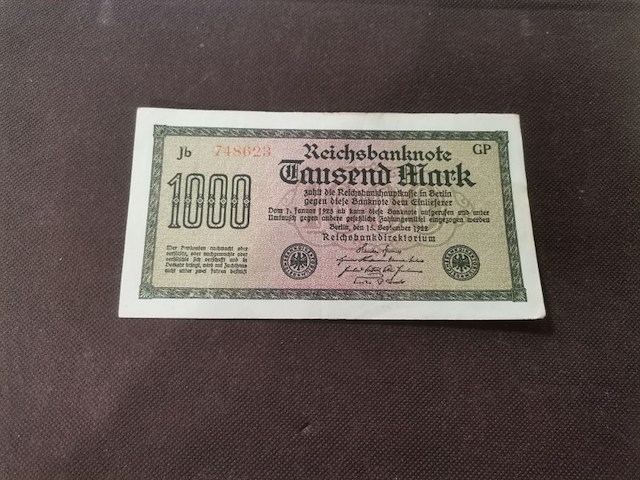 GERMANY 1000 MARK 1922 ( 1 )
