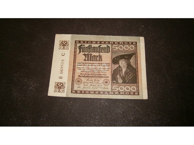 GERMANY 5.000 MARK 1922